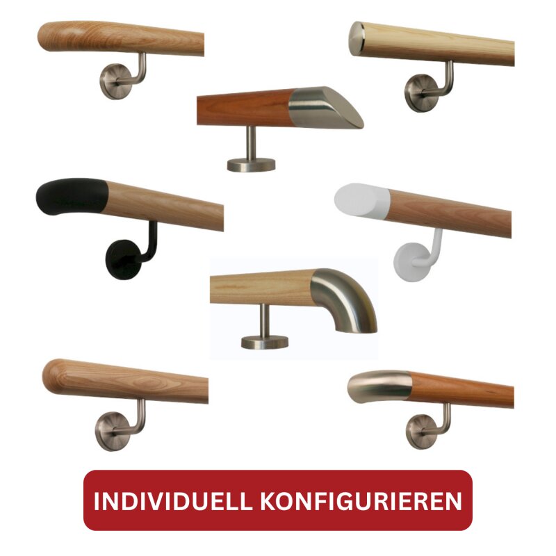 Handlauf Holz verschiedene Holzarten kaufen | TIBU